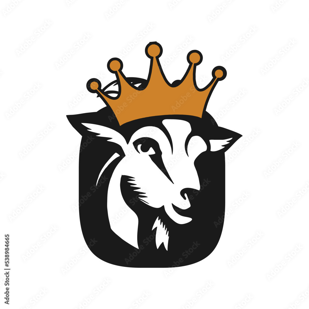 Goat logo icon vector design Goat Circle logo design illustrator design ...