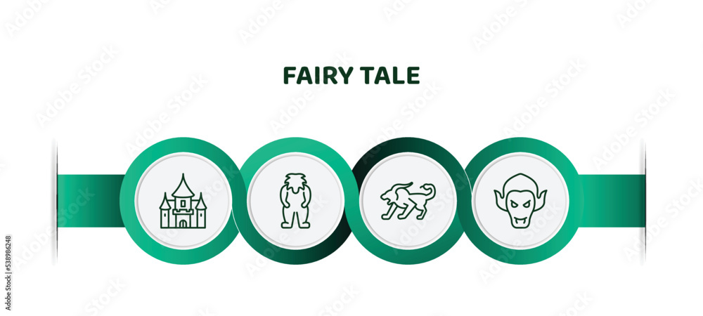 editable thin line icons with infographic template. infographic for ...