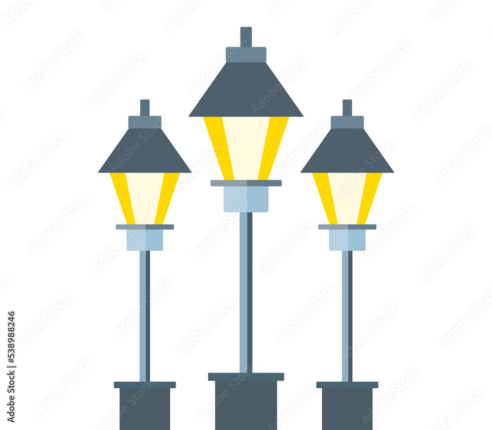Home and building lamps PNG on white background. Street light lamps ...