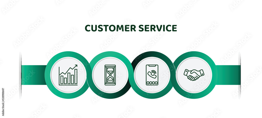 editable thin line icons with infographic template. infographic for ...