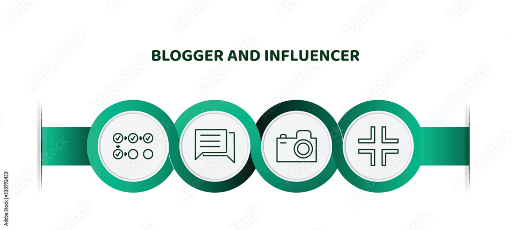 editable thin line icons with infographic template. infographic for ...