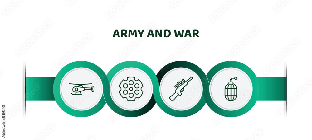 editable thin line icons with infographic template. infographic for ...