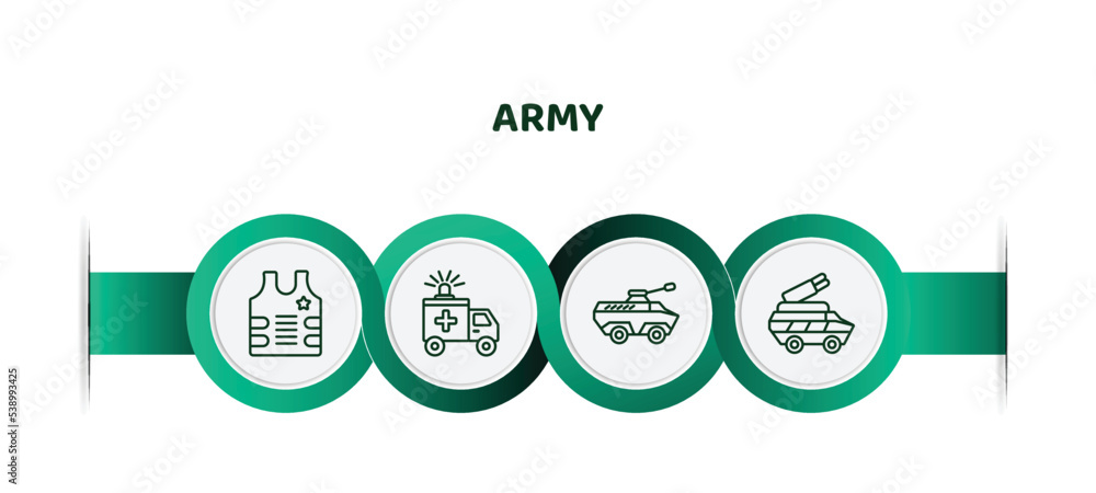 editable thin line icons with infographic template. infographic for ...