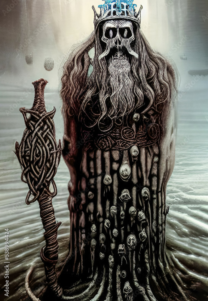 Surreal mythological portrait illustration. This image was produced ...