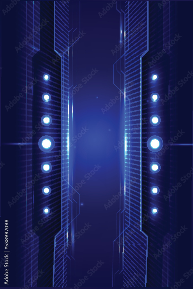 gradient blue technology background vector design Stock-Vektorgrafik | Adobe Stock