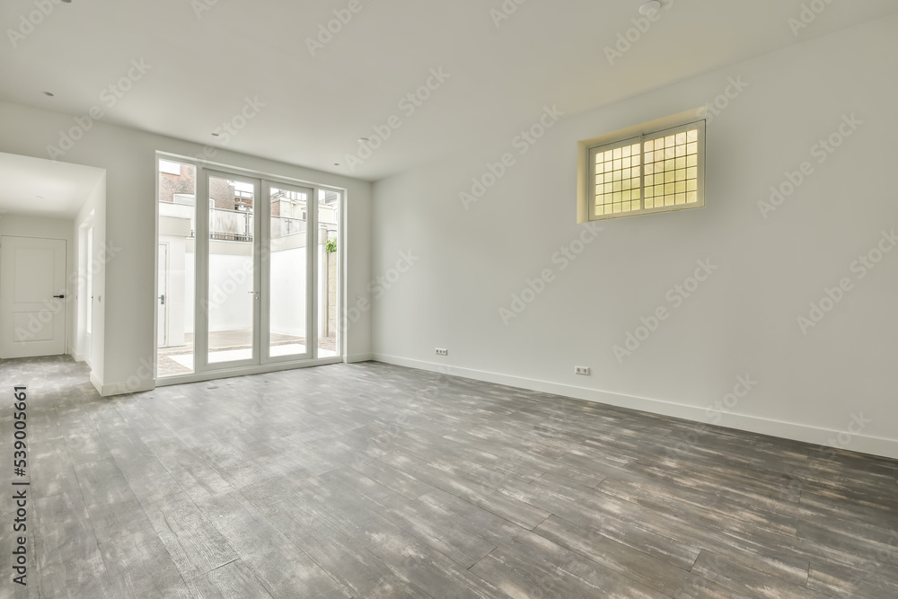 Empty room of a modern flat Stock Photo | Adobe Stock