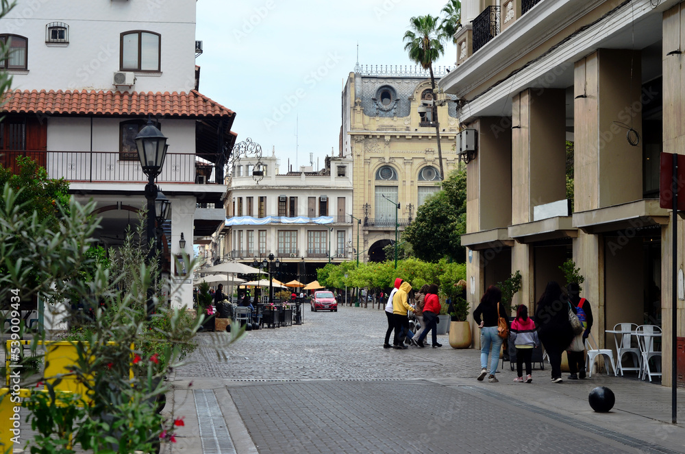 Centro de la Ciudad de Salta- SALTA ARGENTINA, Vista de la calle ...