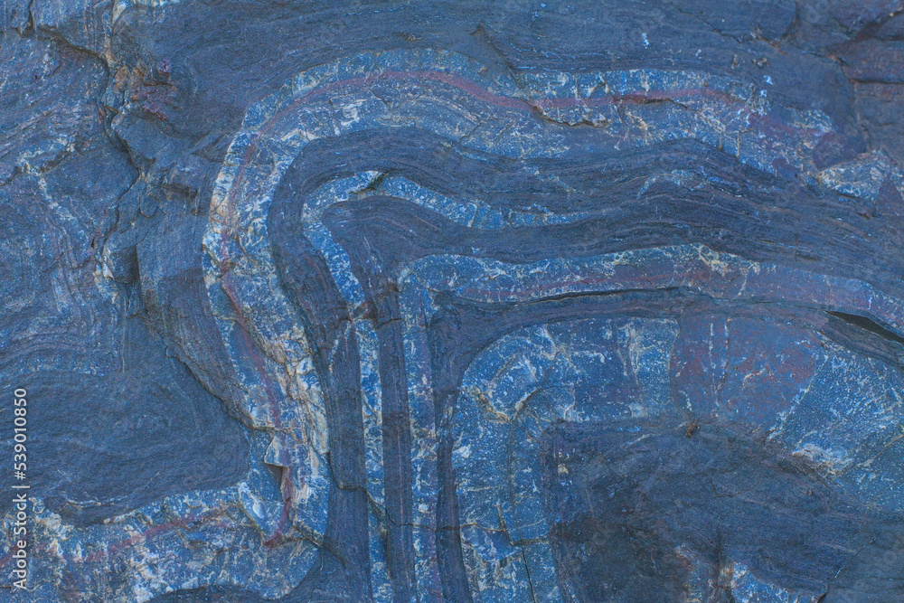 The texture of an iron ore mineral rock, a type of iron ore with ...