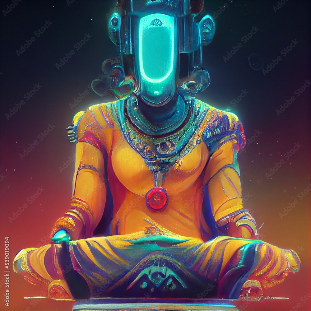 Technology God, religion, robot, cyborg, new world order, big brother ...