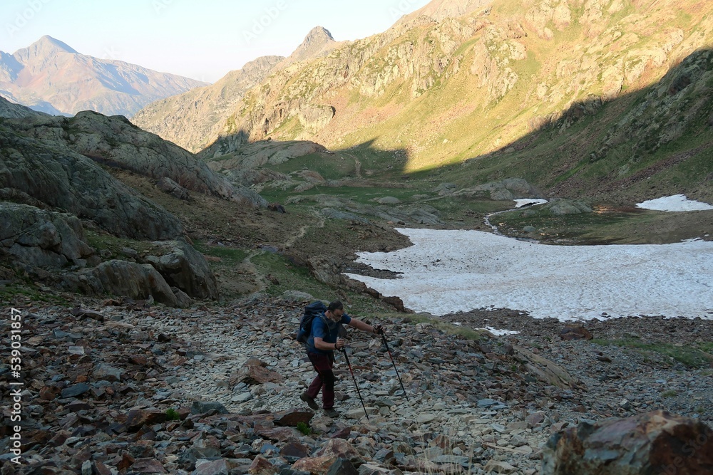 A long day of summer hiking in the Pyrenees with a bit of a scramble in ...