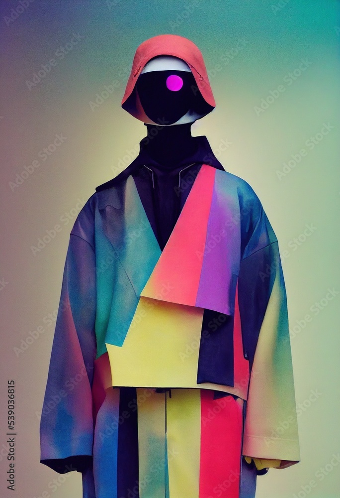 Glitchware, a series of colorful AI generated illustrations of glitched ...