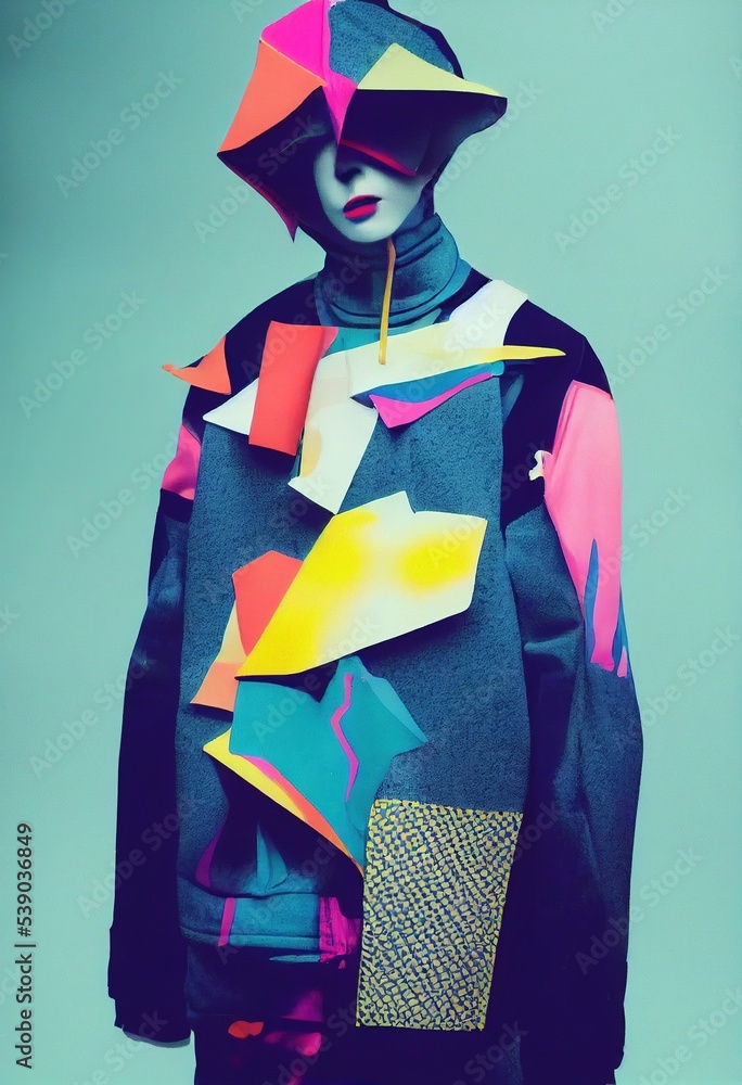 Glitchware, a series of colorful AI generated illustrations of glitched ...