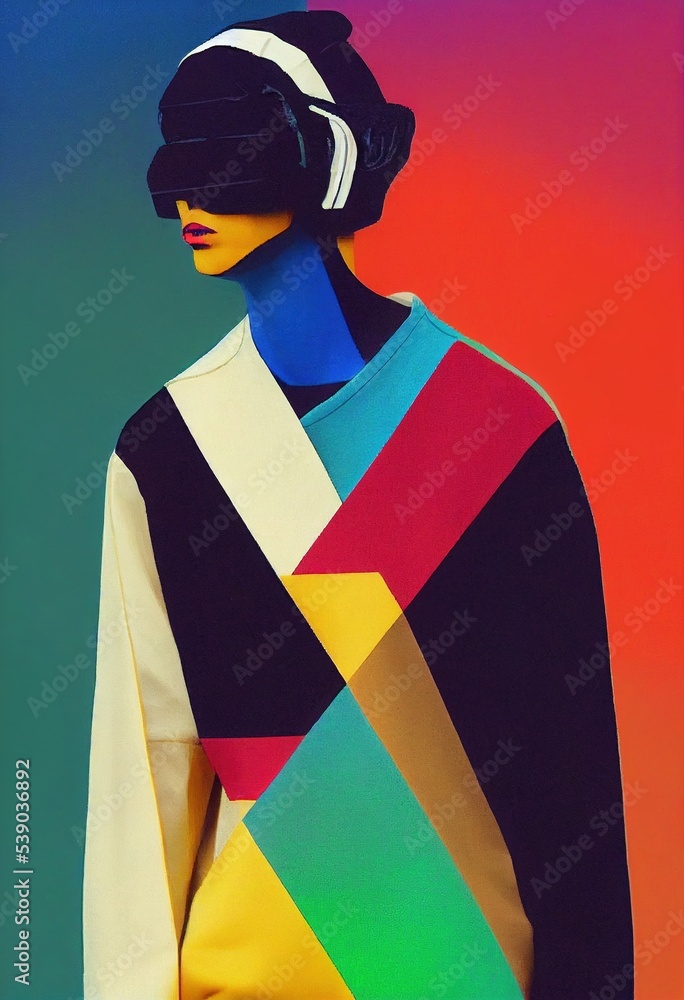 Glitchware, a series of colorful AI generated illustrations of glitched ...