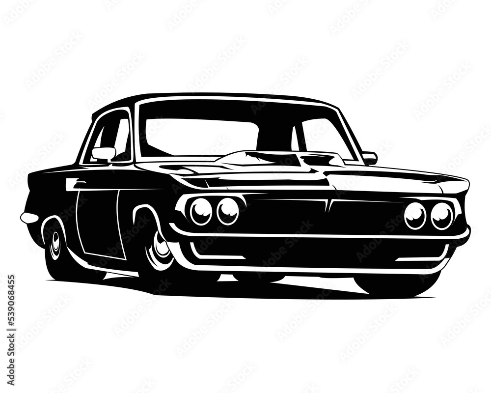 Muscle car logo, company logo design idea, vector illustration Stock ...
