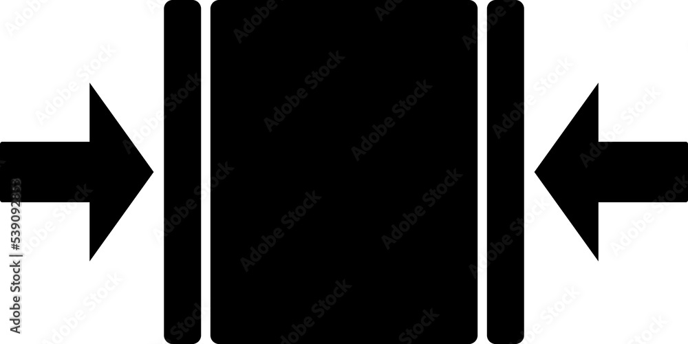 Clamp as indicated icon, Packaging Symbol, transparent backgrounds ...