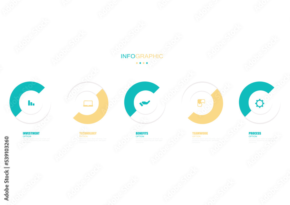 Business data visualization. timeline infographic icons designed for ...