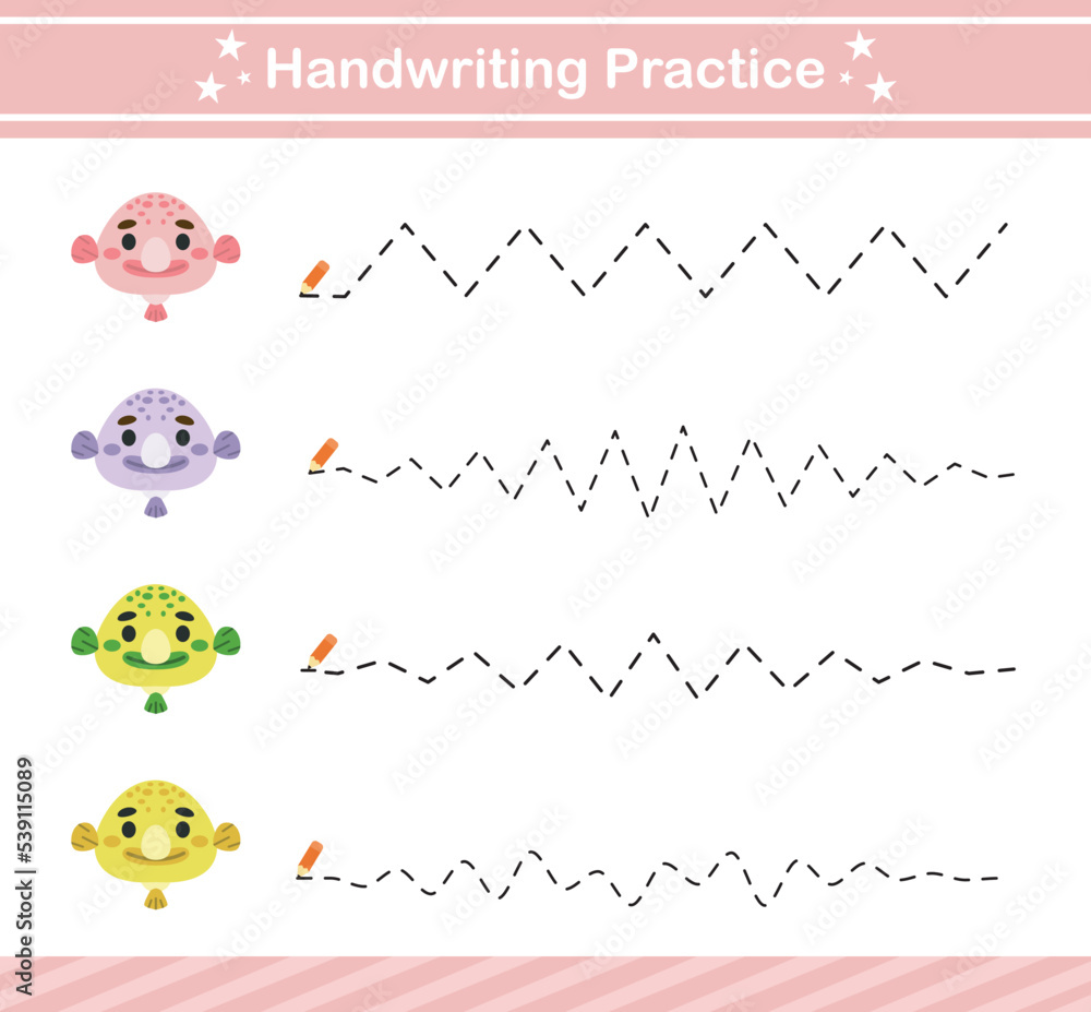 handwriting practice game.Education game for kindergarten and preschool ...