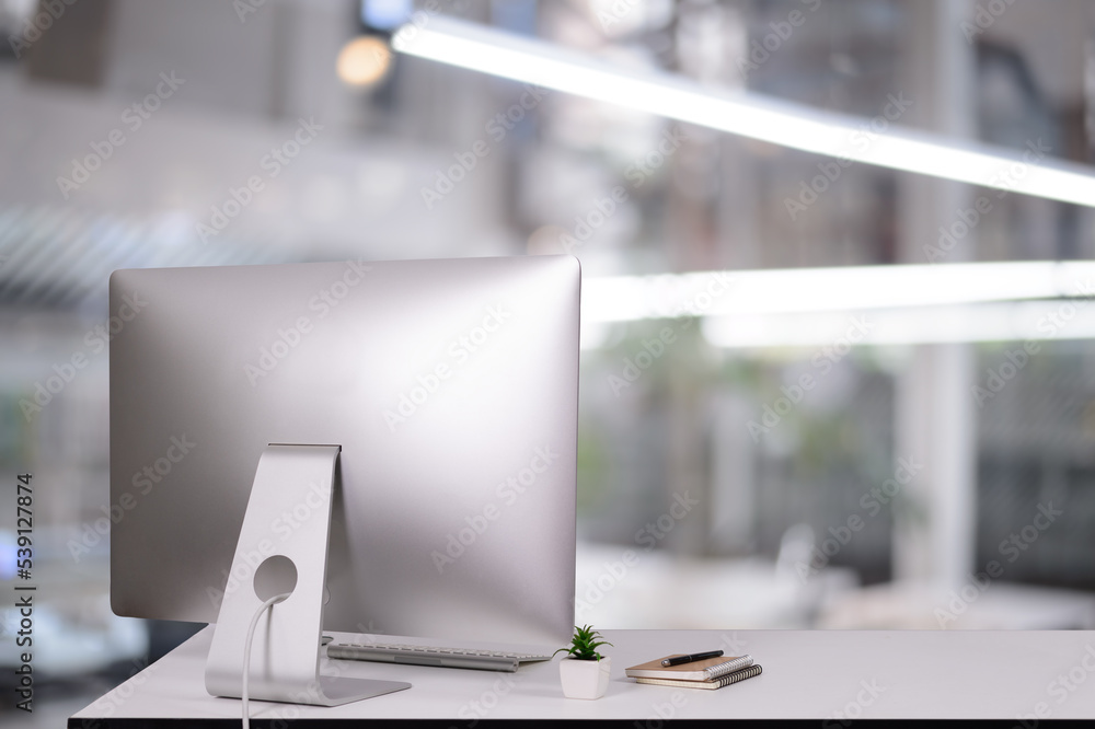 laptop monitor digital pc desk Workspace Keyboard,blank screen coffee ...