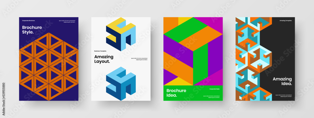 Simple catalog cover vector design concept collection. Original ...