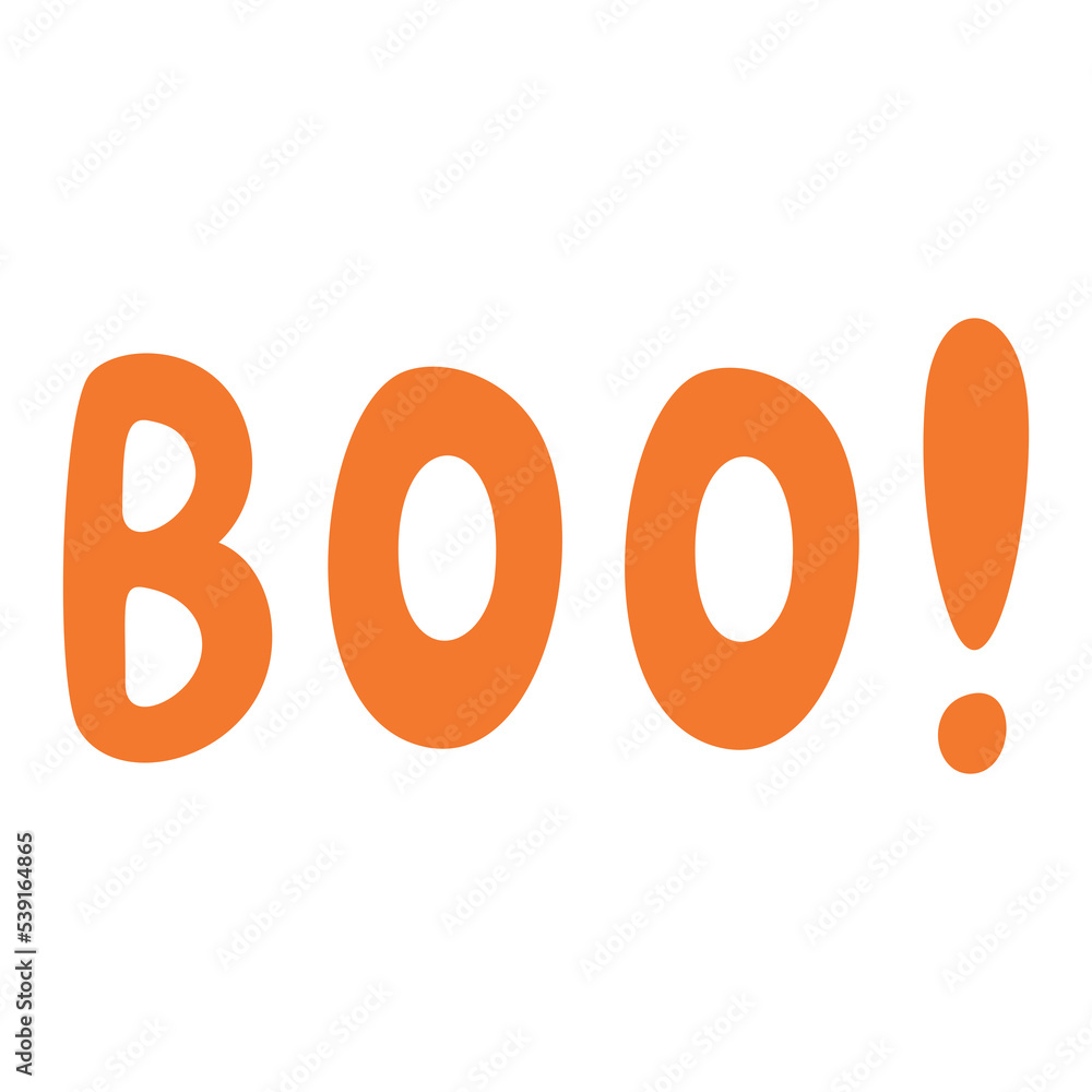 Boo PNG Illustration isolated on transparent background. Boo. Halloween ...