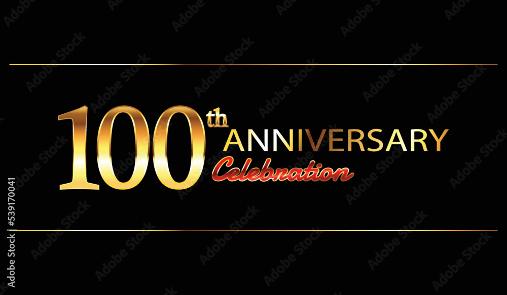 100 anniversary background. 100th anniversary celebration. 100 year ...