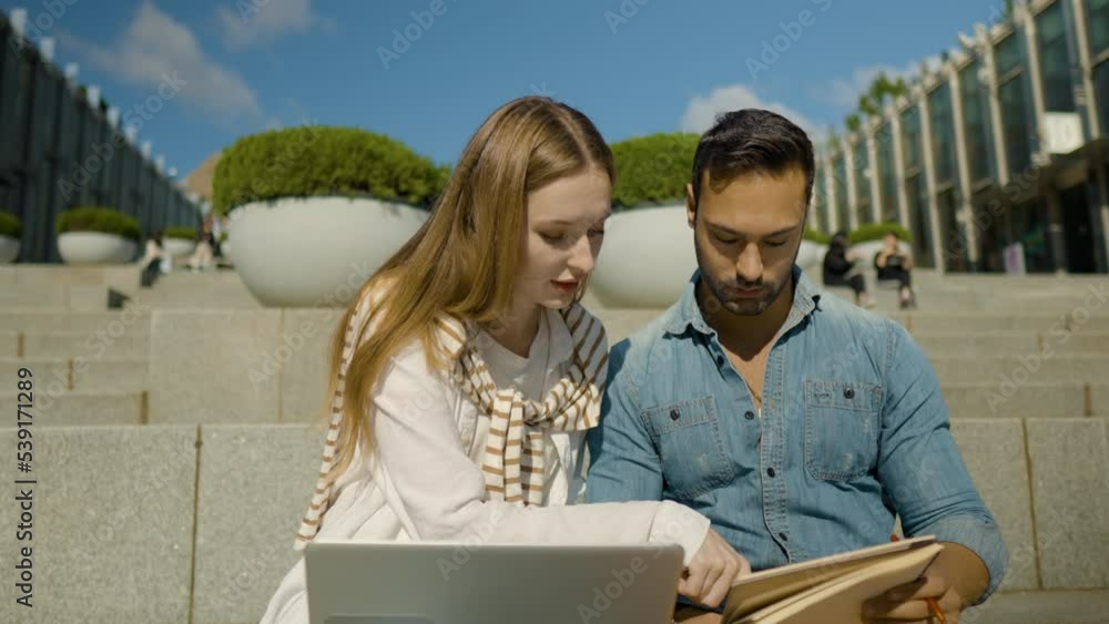 Girl Student Help To Classmate To Correct Mistakes, fix code in program ...