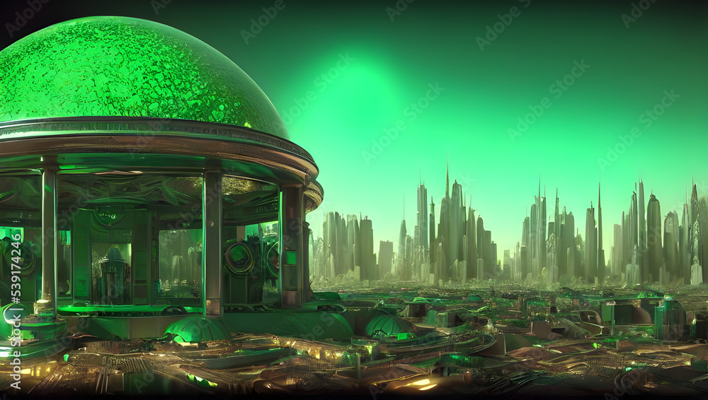 metropolis city on mars under a shining glass dome - alien planet ... metropolis city on mars under a shining glass dome - alien planet ...