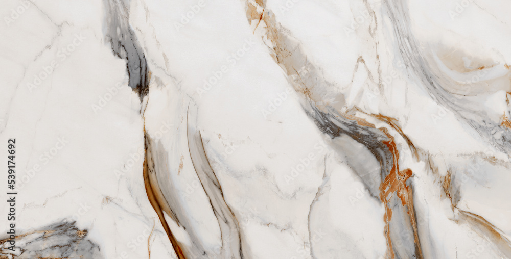 Foto de white statuario marble texture background with brown vines ...