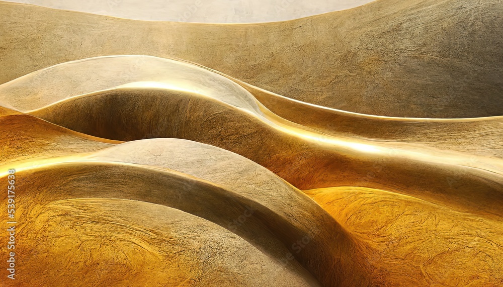 Golden wave, abstract, elegant, retro and delicate graphic element in ...