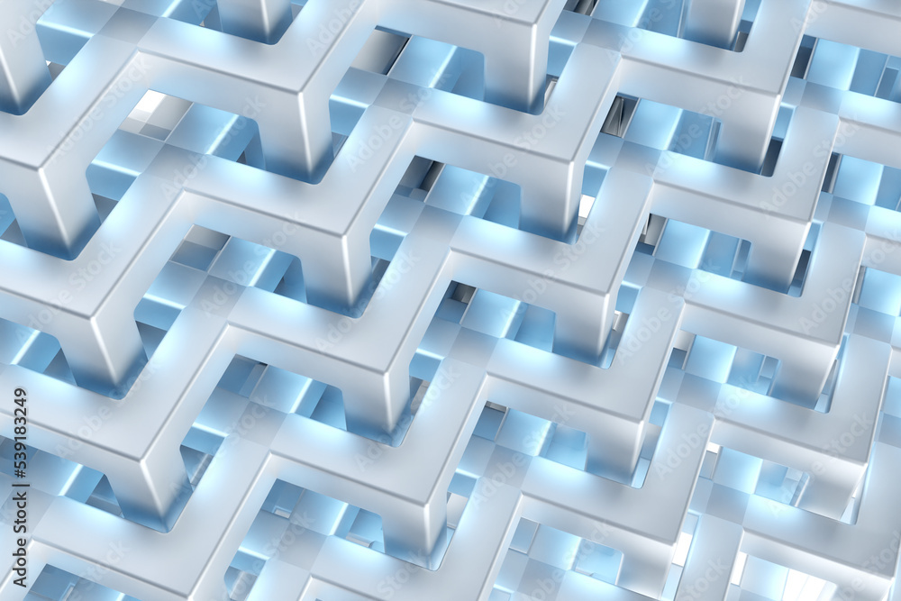 Architectural background. Endless white grid. White background for ...