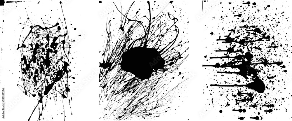 Grunge Urban textures set. Three vector textures.Dust Overlay Distress ...