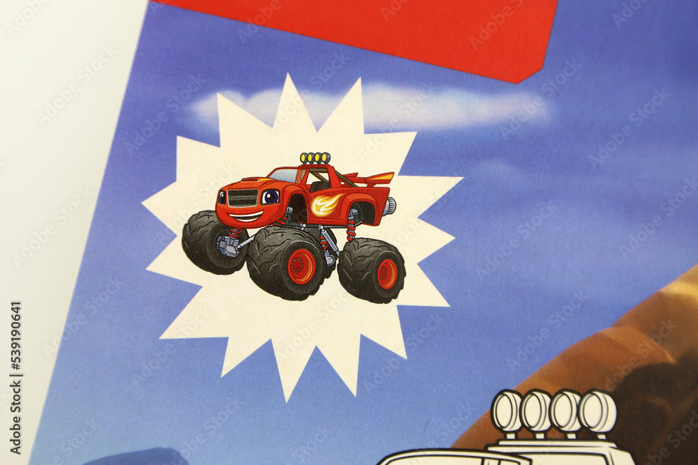 Magazine with characters from the children's television series Blaze ...