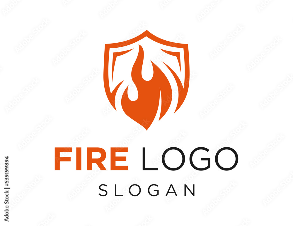 Logo design about Fire on white background. created using the CorelDraw ...