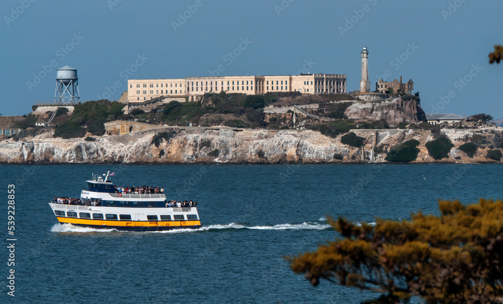 Alkatraz Island and Former United States Penitentiary Prison offshore ...