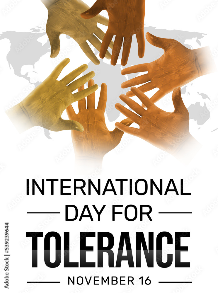 International Day for Tolerance wallpaper with hands joining and world ...