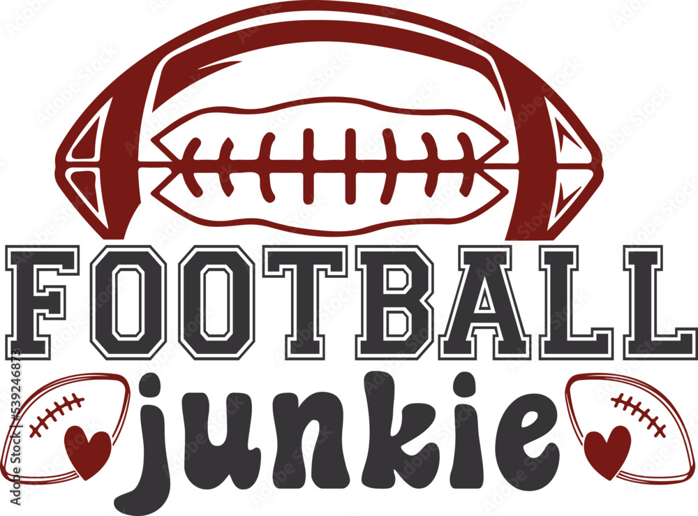 Football Junkie,Football svg , Football Game Day svg, Funny Footbal ...