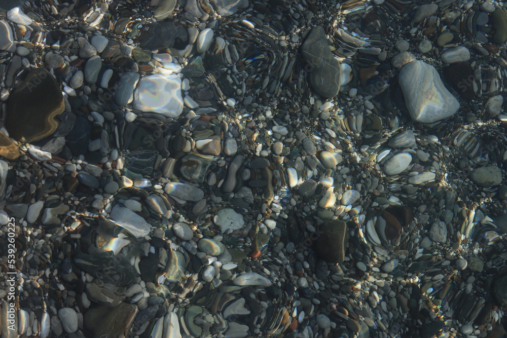 Stones in clear sea water as a texture background image Stock Photo ...