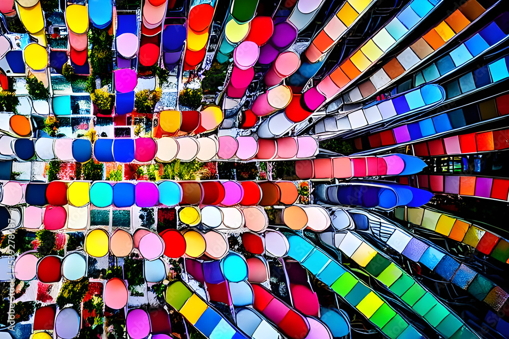 Photo & Art Print paint color pallet - AI, Dan