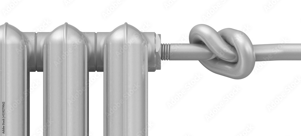 The problem with heating housing. Section of a cast iron heating ...