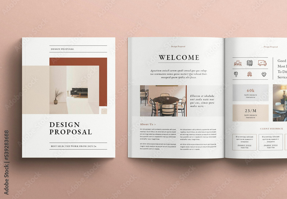 Design Proposal Template Stock Template | Adobe Stock