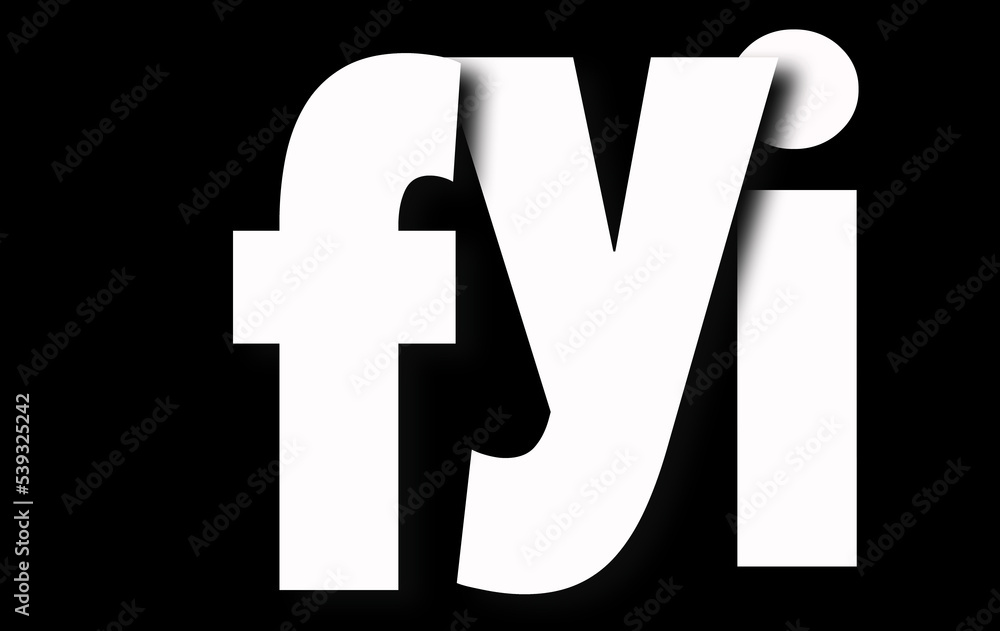 For your information this is a graphic 3-d illustration about acronyms ...