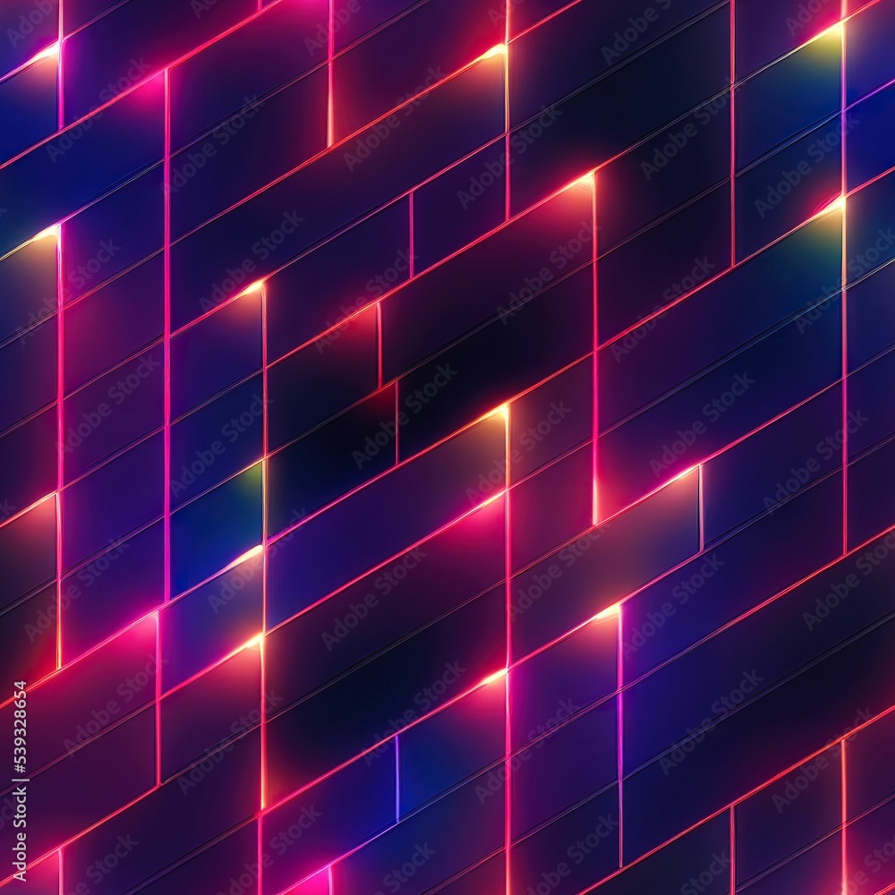 Seamless tech sci-fi pattern texture illustration repeating background ...