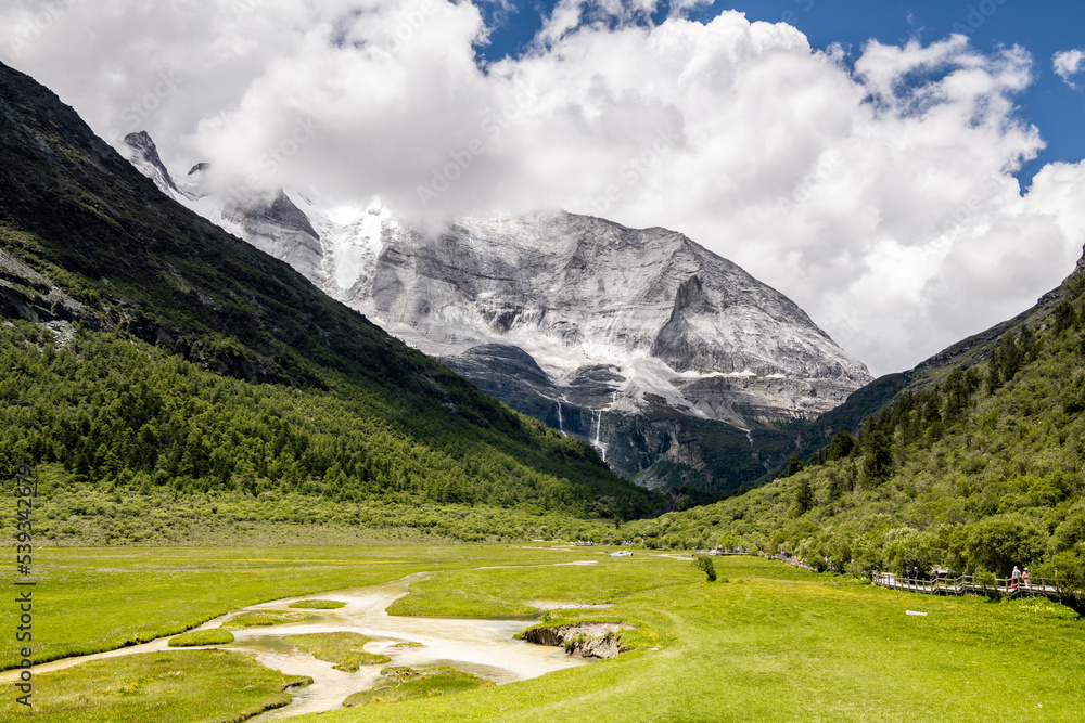 Chenrezig or Xiannairi is Three Holy Mountains and Luorong Pasture and ...