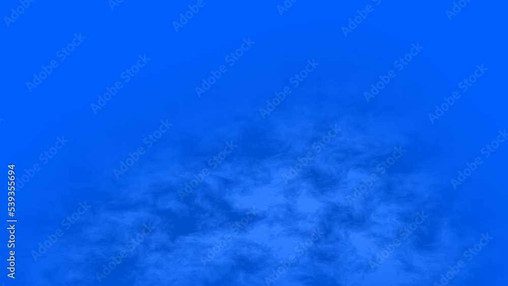 Realistic computer-generated 3d Smoke, mist, or fog in blue chroma key ...