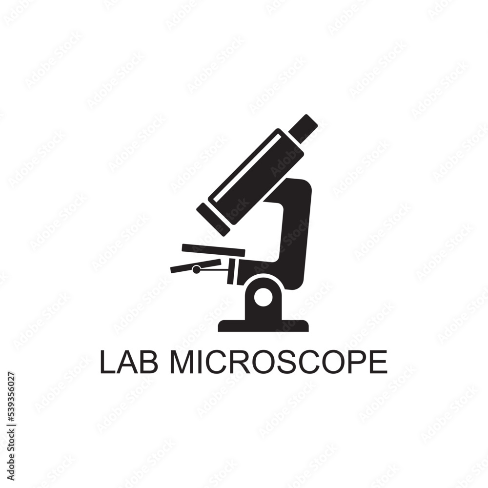 lab microscope icon , experiment icon Stock Vector | Adobe Stock