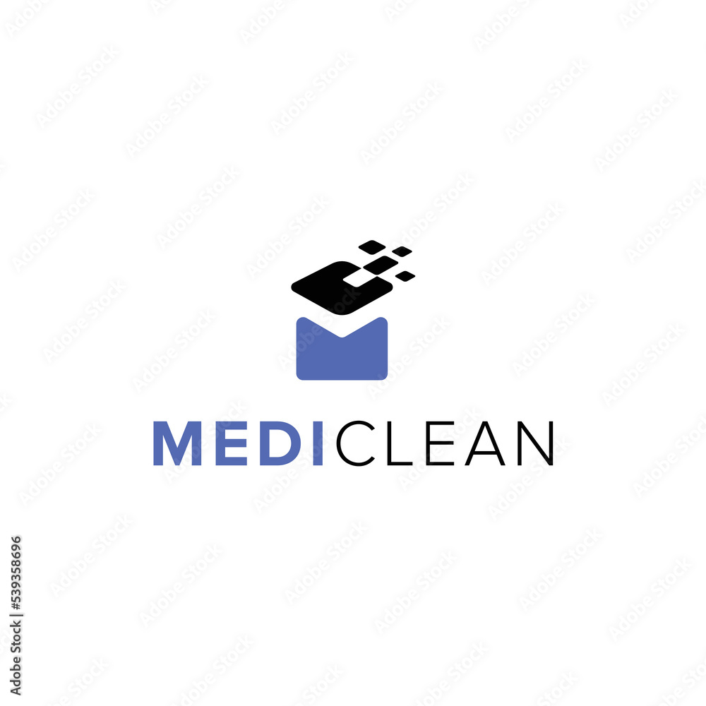 simple and modern letter MC logo design template Stock-Vektorgrafik ...