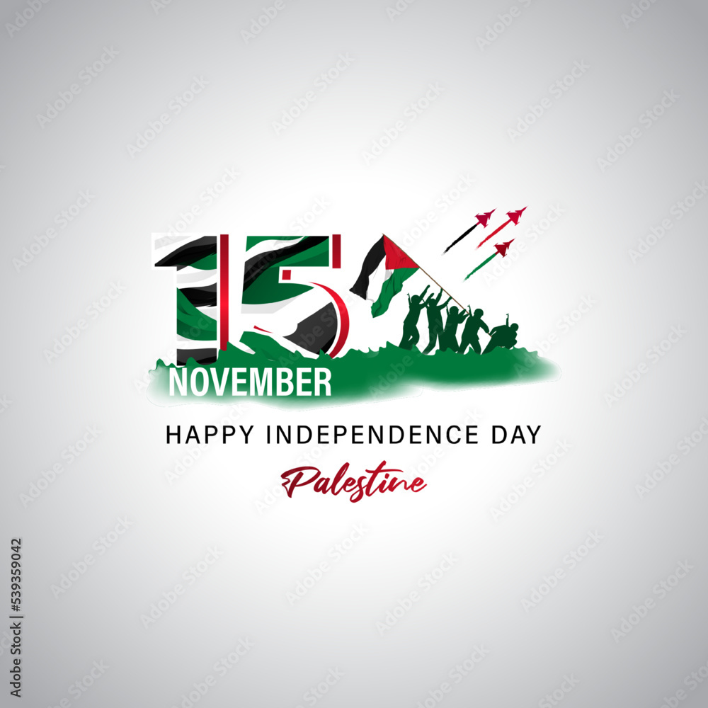 vector illustration for Palestine independence day Stock Vector | Adobe ...