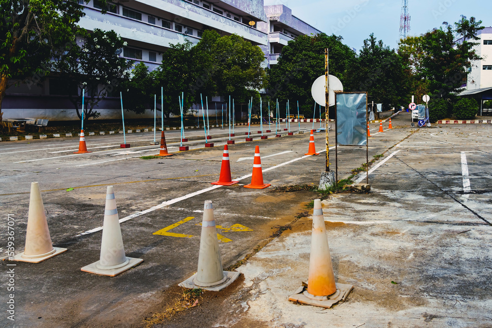 Driving test and training area with simulate test for driving license ...