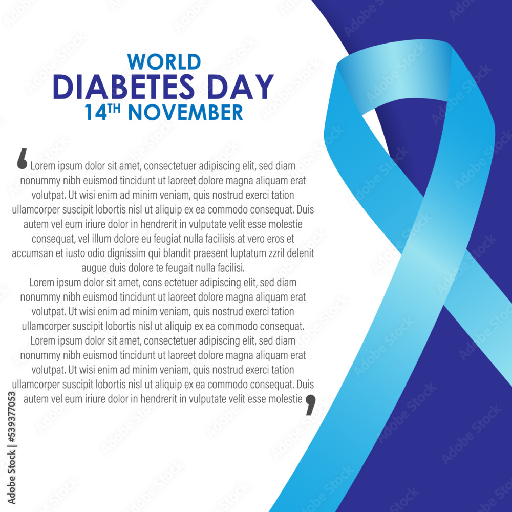 vector illustration for world diabetes day, flyer, banner, poster, and ...