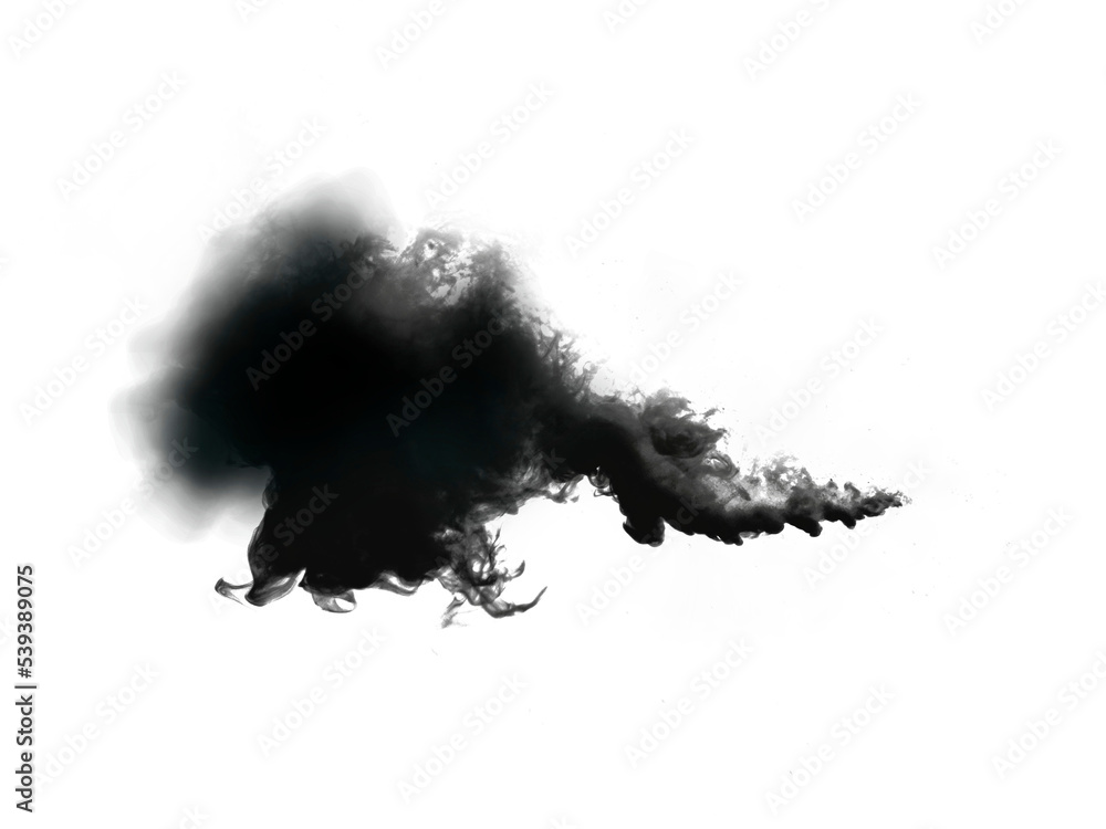 Dark Smoke bomb overlay, Photoshop smoke Bombs, black color smoke ...